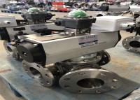 China V Shaped 60° Pipe Included Angle Pneumatic Diverter Valve for sale