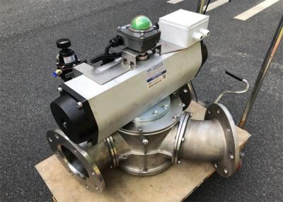 China Particles Conveying SS304 0.6 Bar DN40 Two Way Diverter Valve for sale
