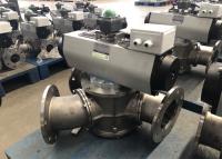 China Particles Conveying SS304 0.6 Bar DN40 Two Way Diverter Valve for sale