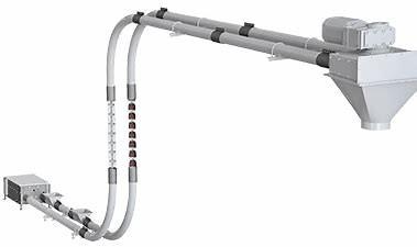 China Chemical Industry SS316L Steel 4KW Pipe Tubular Chain Conveyor for sale