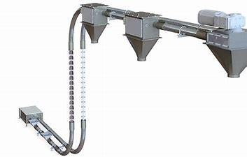 China Material Handling Tubular Chain Conveyor No Pollution SS316L Structural Drag Chain Conveyor for sale