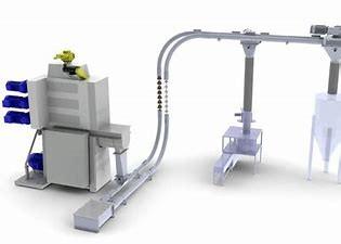 China DN100 4m3/H Tubular Screw Conveyor Systems For Chemical Fiber for sale