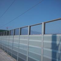 China Highway Railway PC Acoustic Noise Barrier Panel 80mm 100mm Sound Fence for sale