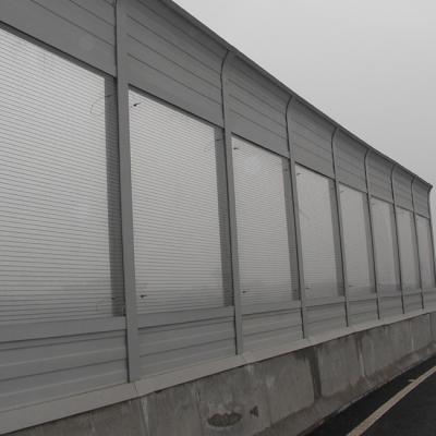 China Soundproof Sheet Road Noise Reduction Noise Barrier Fence System 80mm PMMA Panel 25-40dB for sale