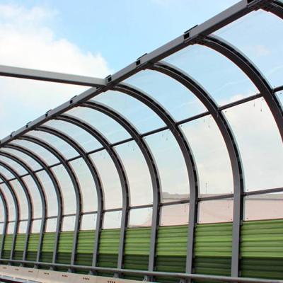 China Custom Size Transparent Polycarbonate Sound Barrier Sheets 1-5m Height with 10-15dB Noise Reduction for sale