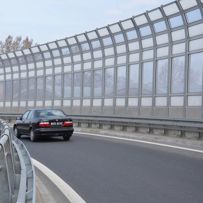 China 5mm Clear Polycarbonate Sound Barrier Fence Sheet 92% Light Transmittance Noise Reduction for sale