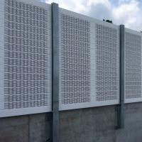 China Highway Perforated Metal Acoustic Panels Aluminum Fence Facade Panel 2mm Thickness for sale