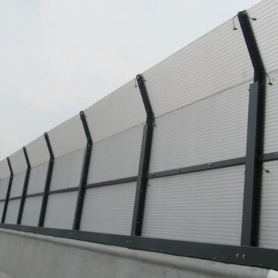 China Transparent Acrylic Noise Barrier Fence 8-25mm Sound Insulation Panel for Highway Railway for sale