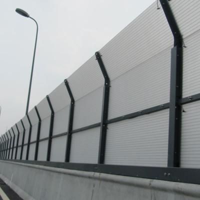 China Highways Perforated Metal Acoustic Panels Sound Barrier Fence Sheets 26dB for sale