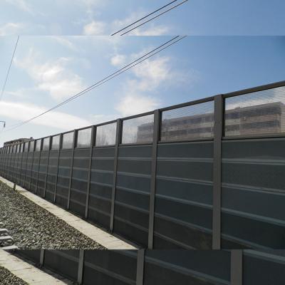 China Polycarbonate Highway Sound Barrier Wall 8mm Residential Noise Barrier Acrylic Sheet 92% Transparency for sale
