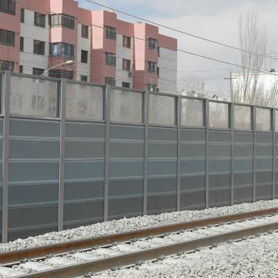 China Curved Acrylic Sound Barrier Fence 10mm 25mm Transparent Noise Reduction Panel for sale