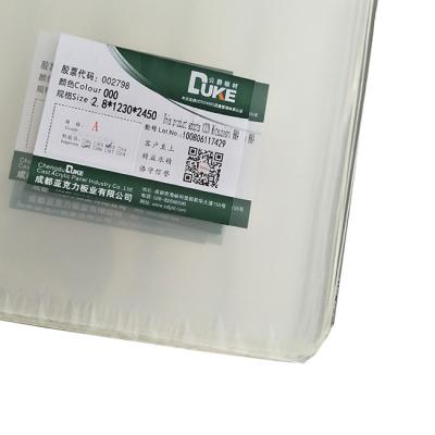 China 3mm Clear Cast Acrylic Sheet for Signage - 92% Light Transmittance, 25-Year Outdoor Warranty, Custom Laser Cutting for sale