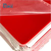 China Red Cast Acrylic Sheet 4x6 ft Outdoor Wedding Yard Sign Board 3mm Thick for sale