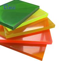 China Custom Fluorescent PMMA Acrylic Sheet 1.8-40mm for LED Light Box Advertising Display for sale
