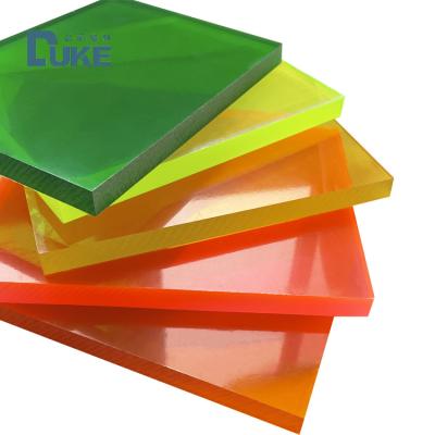 China Custom Fluorescent PMMA Acrylic Sheet 1.8-40mm for LED Light Box Advertising Display for sale