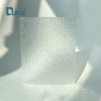 China Textured Acrylic Sheet Transparent Ribbed Reeded Fluted Pattern 1220x2440mm for sale
