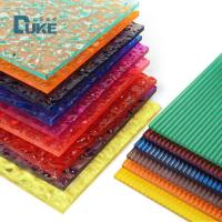 China Duke Colored Texture Acrylic Sheet For Interior Room Decoration Patterned Prismatic Sheet for sale