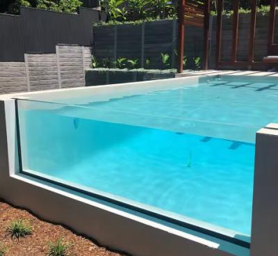 China Cast Acrylic Swimming Pool Panel 40-150mm Thick UV Resistant Clear Acrylic Sheet for sale
