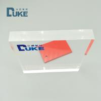 China 8mm Clear PMMA Cast Acrylic Sheet Heat Resistant Custom Size Laser Cutting UV Printing for sale