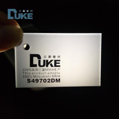 China DUKE Light Guide Panel Acrylic Sheet 2-40mm Thickness with 93% Light Transmittance for Edge-Lit Signage for sale