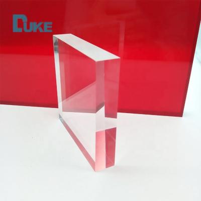 China 8mm Clear PMMA Cast Acrylic Sheet Heat Resistant Custom Size Laser Cutting UV Printing for sale