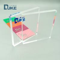 China 8mm Clear PMMA Cast Acrylic Sheet Heat Resistant Custom Size Laser Cutting UV Printing for sale