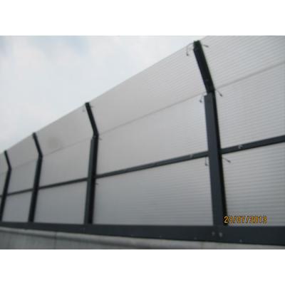 China Transparent Cast Acrylic Sound Barrier Panel 80-120mm Thickness with 25-40 DB(A) Noise Reduction for Highway and Railway Applications for sale