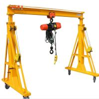 China Customized Span Portable Gantry Crane , 3 Ton Wheeled Gantry Crane Easy Operation for sale