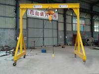 China Customized Span Portable Gantry Crane , 3 Ton Wheeled Gantry Crane Easy Operation for sale
