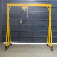 China Customized Span Portable Gantry Crane , 3 Ton Wheeled Gantry Crane Easy Operation for sale