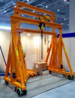 China Customized Span Portable Gantry Crane , 3 Ton Wheeled Gantry Crane Easy Operation for sale