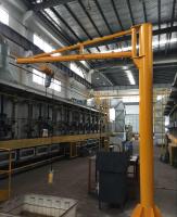 China Compact Davit Pillar Mounted Jib Crane High Performance For Warehouse Handling for sale