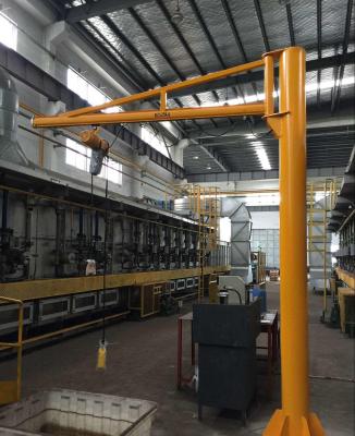 China Compact Davit Pillar Mounted Jib Crane High Performance For Warehouse Handling for sale