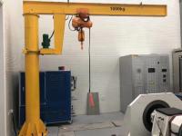 China Workshop Floor Mounted Jib Crane 3 Ton Rated Loading Capacity 8m/min Lifting Speed for sale