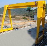 China Stainless Single Beam Gantry Crane 32m Lifting Height With Spreader 15 Ton CE Approved for sale