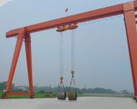 China Cabin Control Single Girder Gantry Crane 20 Ton For Building Material Shops for sale