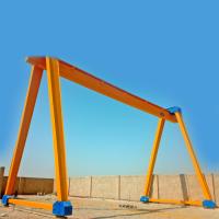 China Single Girder Warehouse Gantry Crane 3T 5T 10T , Indoor Gantry Crane Box Steel Type for sale