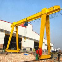 China Material Handling 10 Ton Mobile Gantry Crane Single Girder Steel Box Type for sale