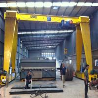 China Multipurpose Single Girder Gantry Crane 5T 10T 20T For Concrete Marble Block Granite Lifting for sale