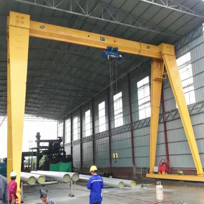 China Multipurpose Single Girder Gantry Crane 5T 10T 20T For Concrete Marble Block Granite Lifting for sale