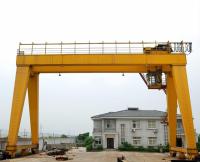 China OEM Double Girder Gantry Crane , 100 Ton Gantry Crane With 2 Trolley Hook for sale
