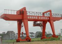 China 100KN - 3000KN Double Girder Gantry Crane 25 Ton Mobile Outdoor Steel Coil Lifting for sale