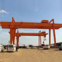 China 100KN - 3000KN Double Girder Gantry Crane 25 Ton Mobile Outdoor Steel Coil Lifting for sale