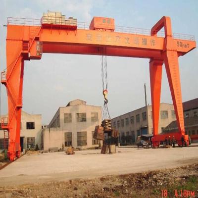 China Double Beam Workshop Gantry Crane 20 Ton For Lifting Steel Plate / Fabrication for sale