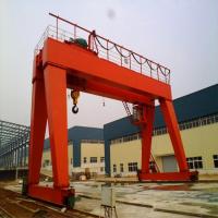 China Multifunctional Grab Bucket Outdoor Gantry Crane 50T Double Beam Smooth Starting Stopping for sale
