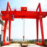 China 35 Ton Double Girder Gantry Crane Project Lifting Precast Concrete High Efficiency for sale