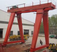 China Multifunctional Grab Bucket Outdoor Gantry Crane 50T Double Beam Smooth Starting Stopping for sale