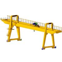 China 50 Ton Double Girder Gantry Crane , Industrial Gantry Crane With Cantilever for sale