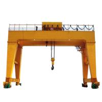 China High Power Double Girder Rail Mounted Gantry Crane 15 Ton CE / ISO Certificated for sale
