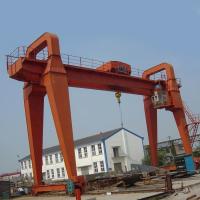 China Outdoor Industrial Gantry Crane Marble Loading Double Girder Rail Mounted for sale